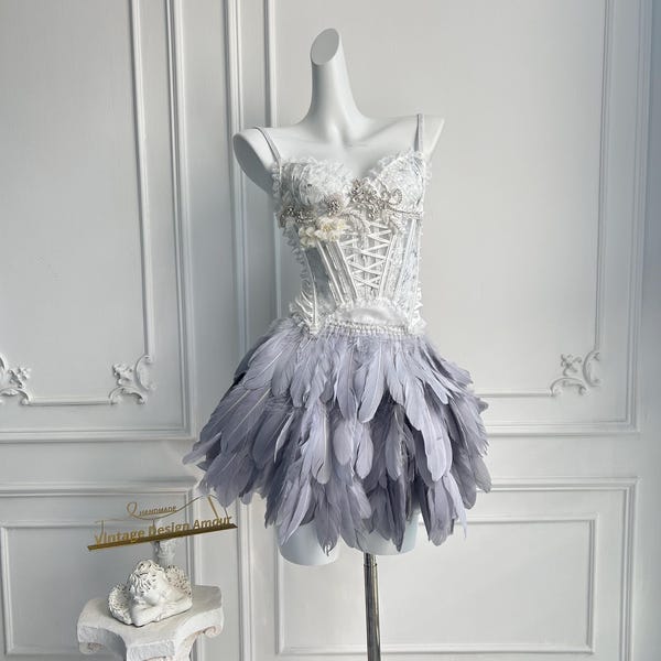 Feather Corset - Etsy