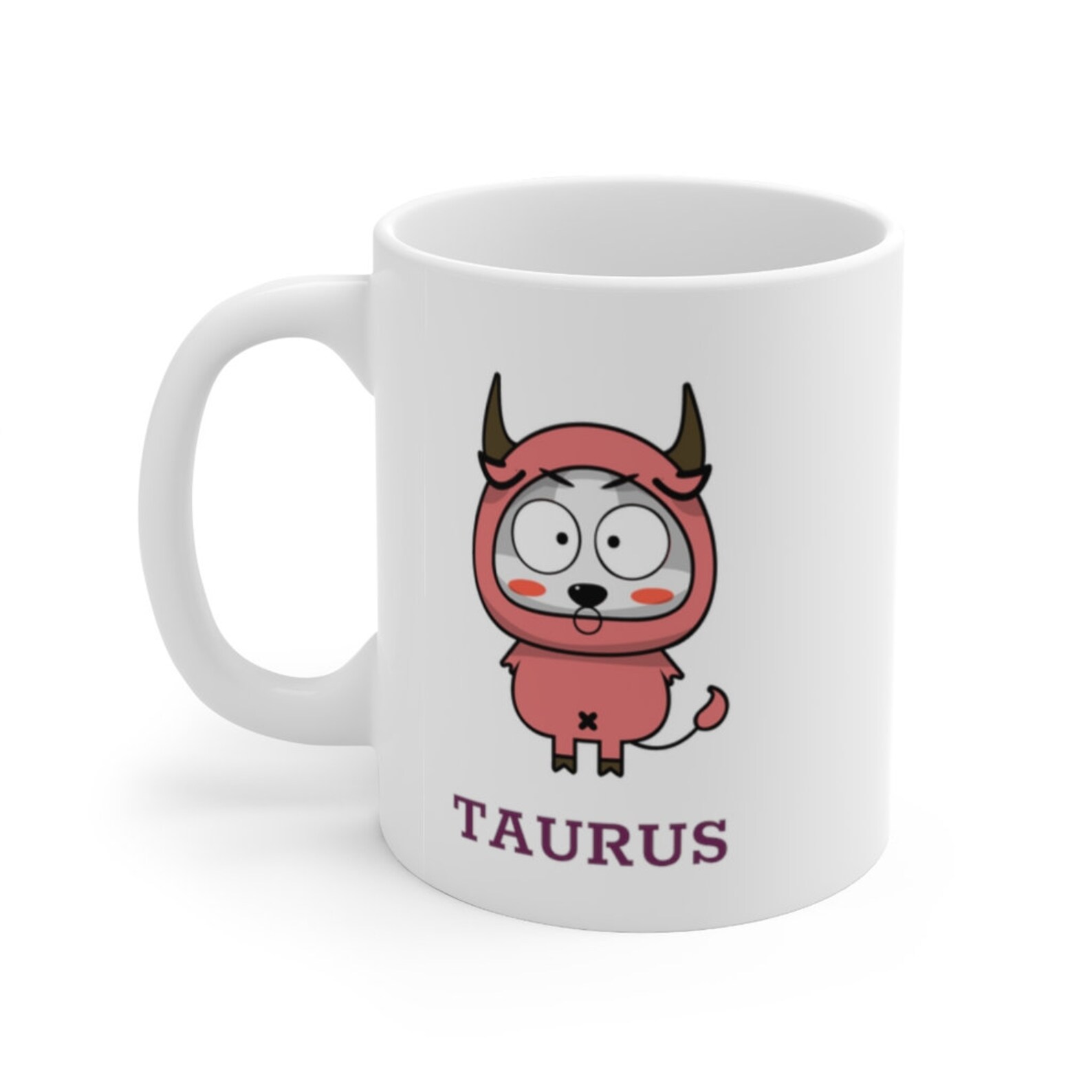Taurus Cartoon Zodiac Sign Taurus Coffee Mug Taurus Cup - Etsy