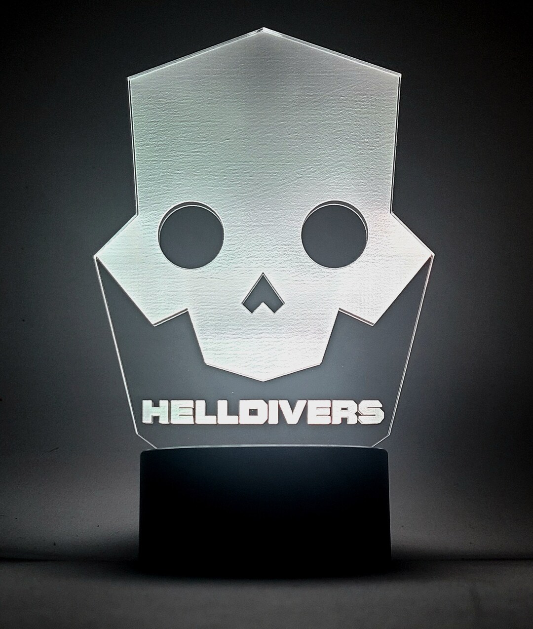 Helldivers 2 Skull Acrylic Desk Light - Etsy