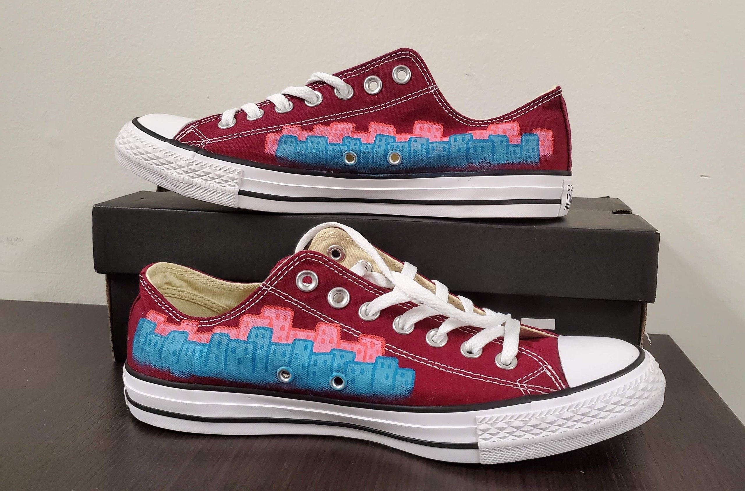 CUSTOM Painted Converse High Tops - Etsy