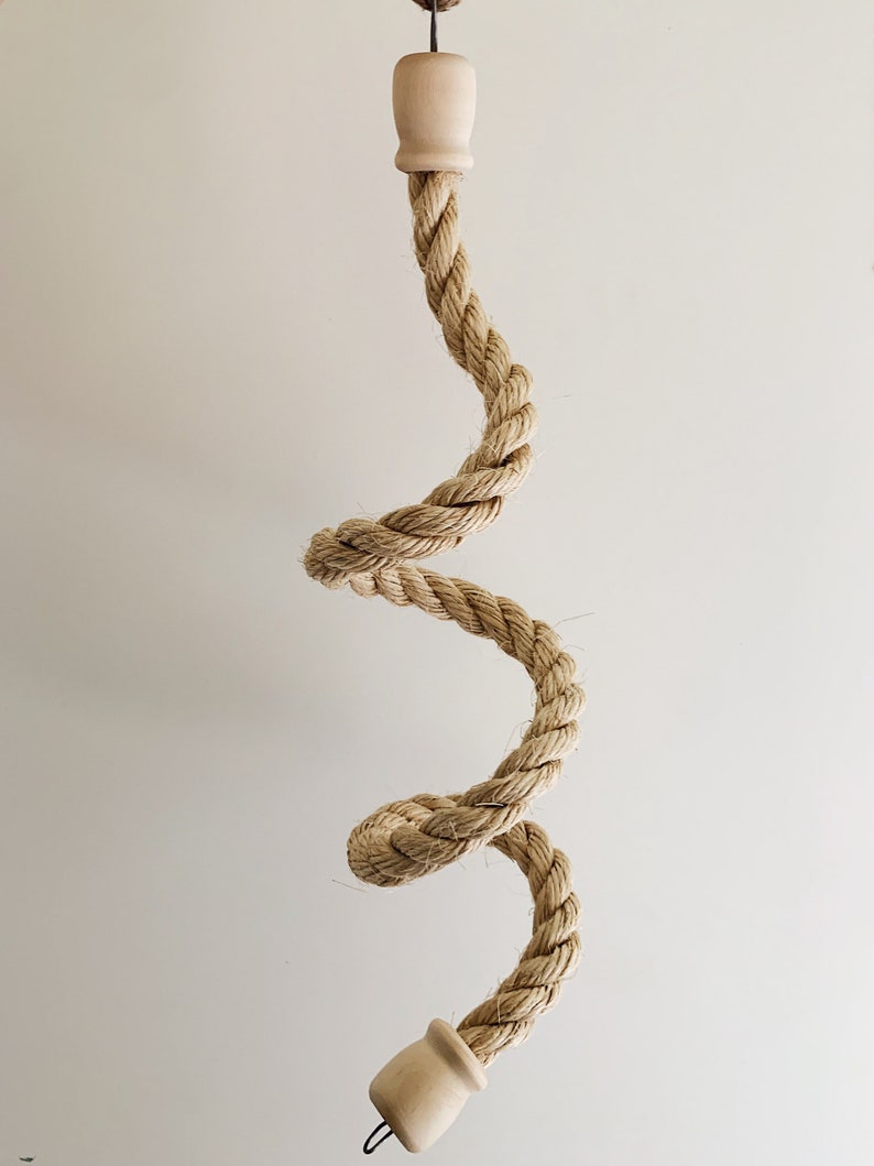 Natural Sisal Rope Pet Bird Boing - Rope Perch for Small to Medium Size ...