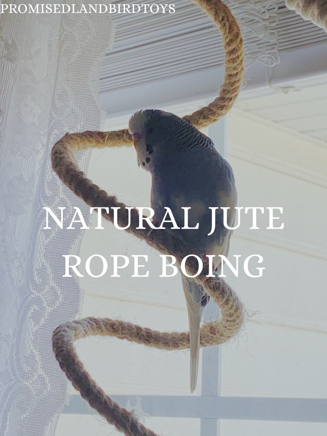 Natural Jute Rope Boing for Small Birds - Etsy