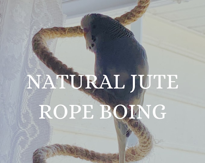 Natural Jute Rope Boing for Small Birds - Etsy