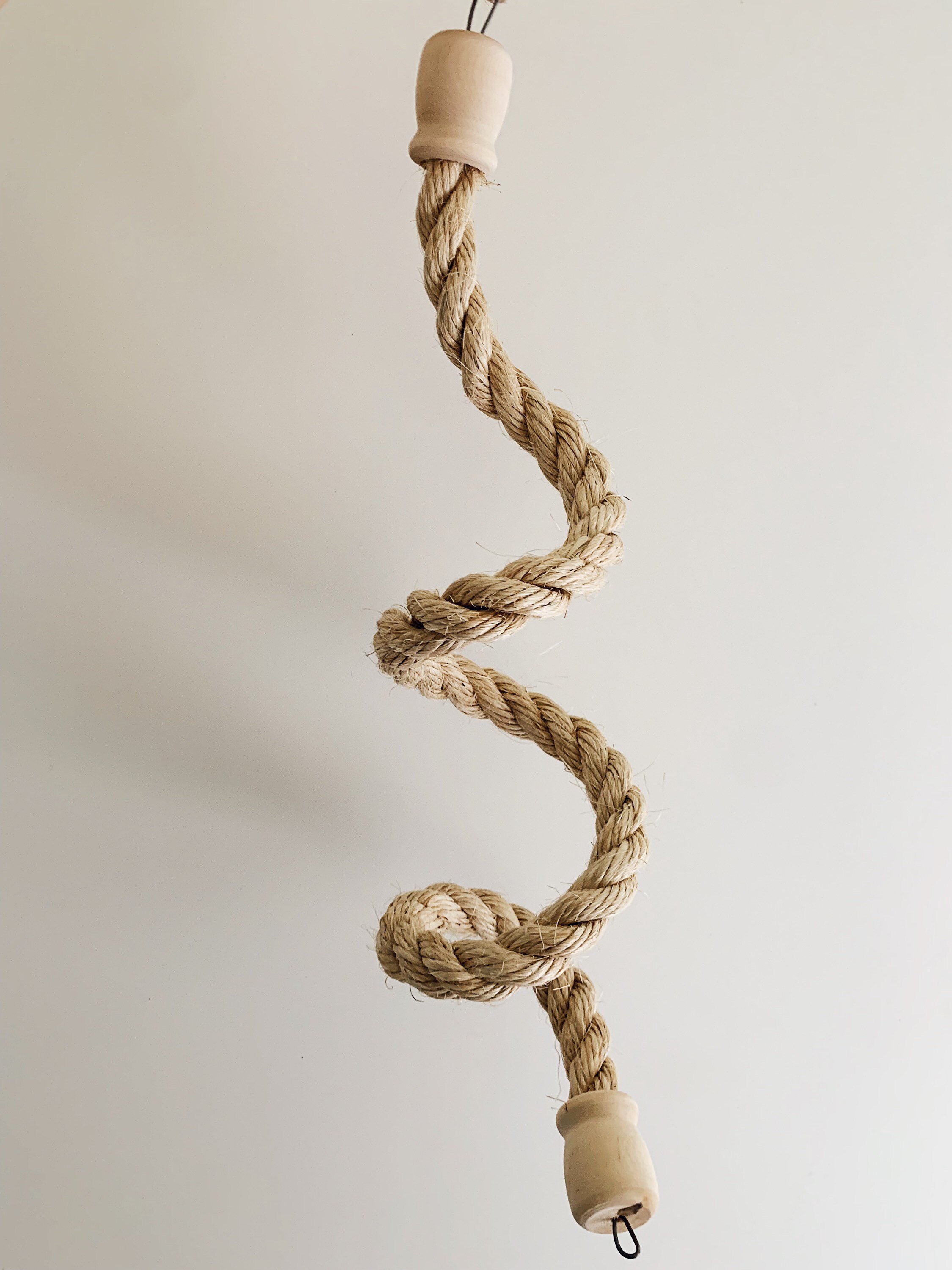 Natural Sisal Rope Pet Bird Boing Rope Perch for Small to - Etsy