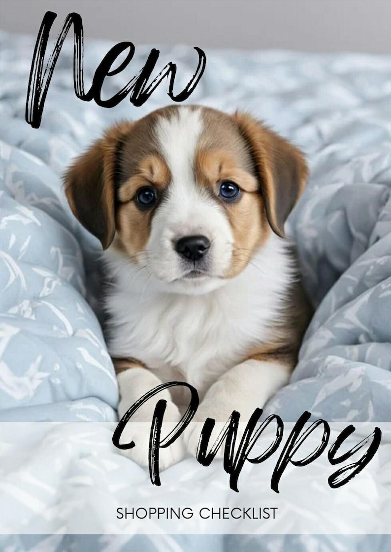 Essential Puppy Checklist - 2-page Digital PDF | Must-have Puppy ...