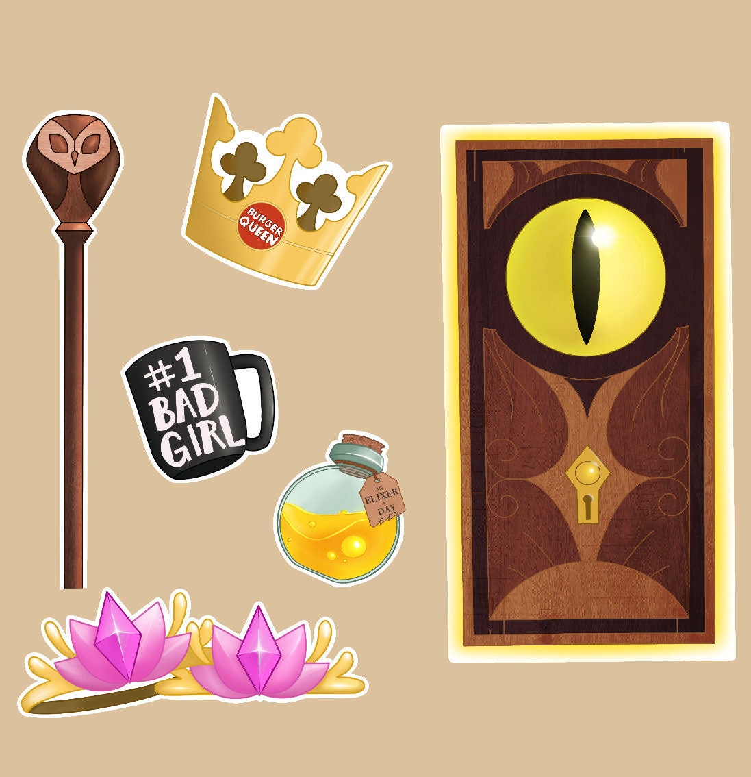 Owl House Items and Accessories Sticker Sheet | Etsy