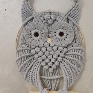Big Macrame Owl Decoration - Etsy