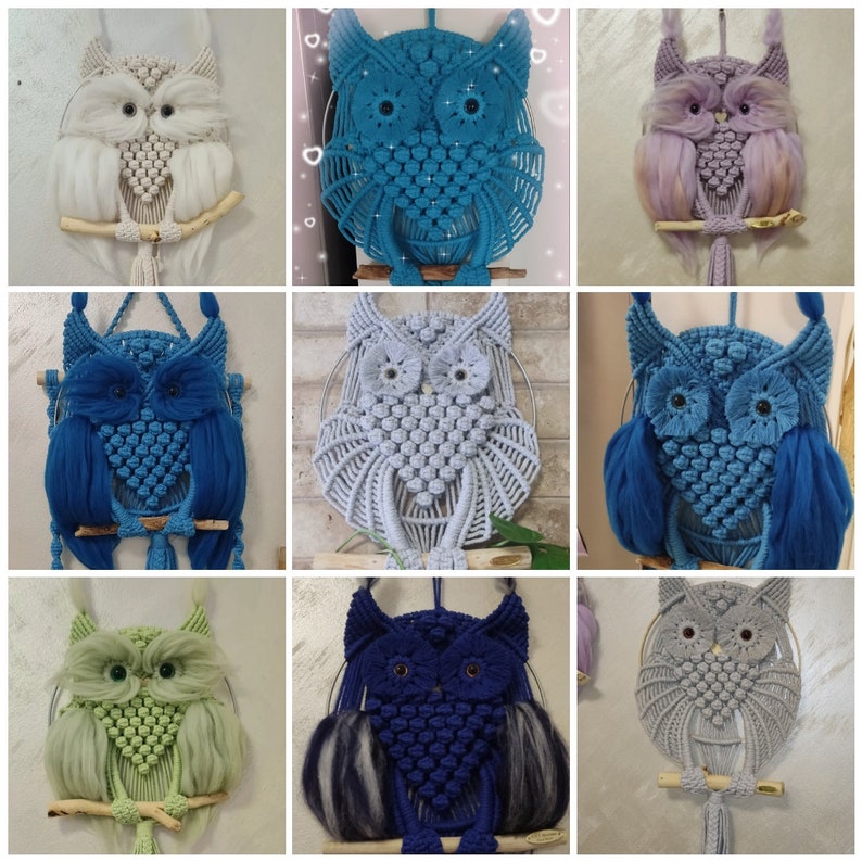 Big Macrame Owl Decoration - Etsy