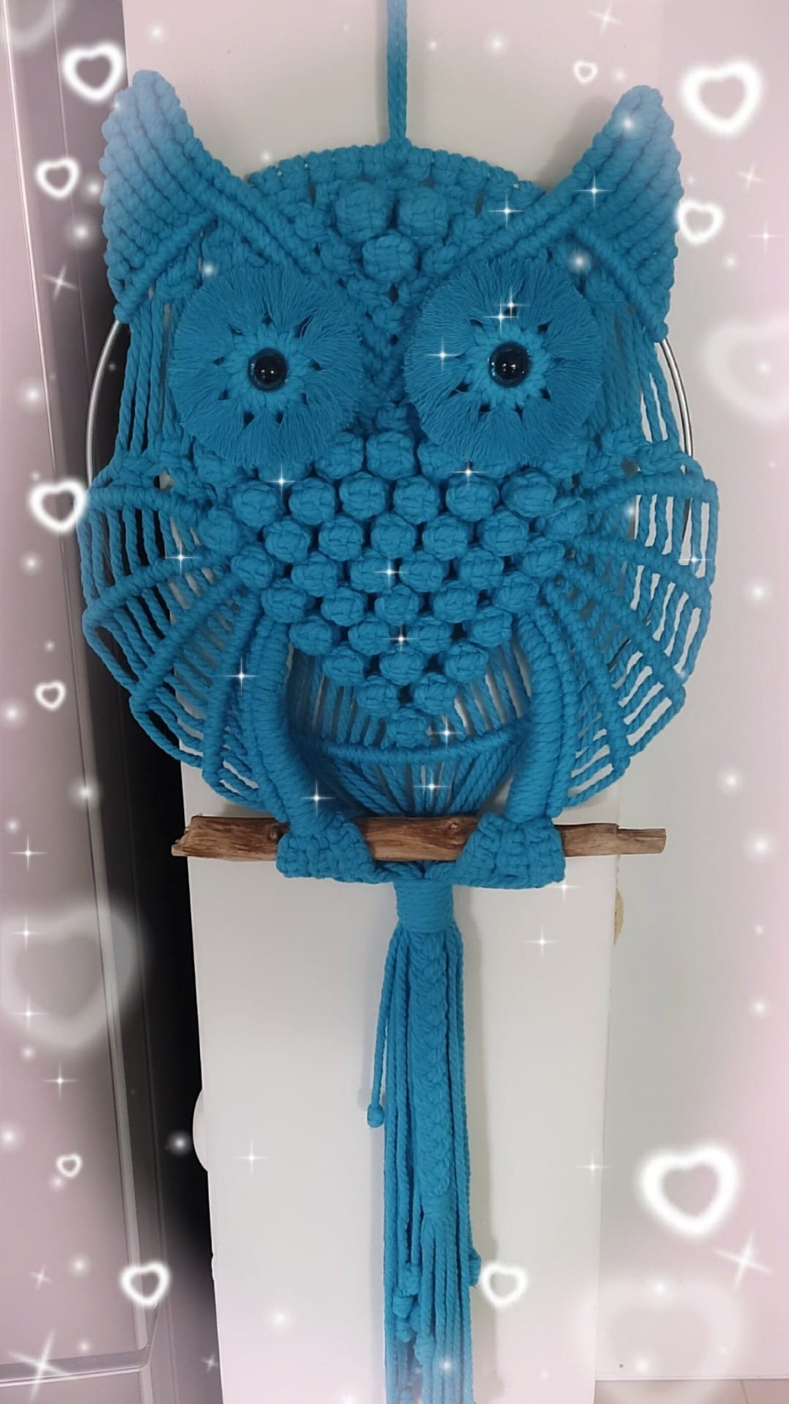 Big Macrame Owl Decoration - Etsy
