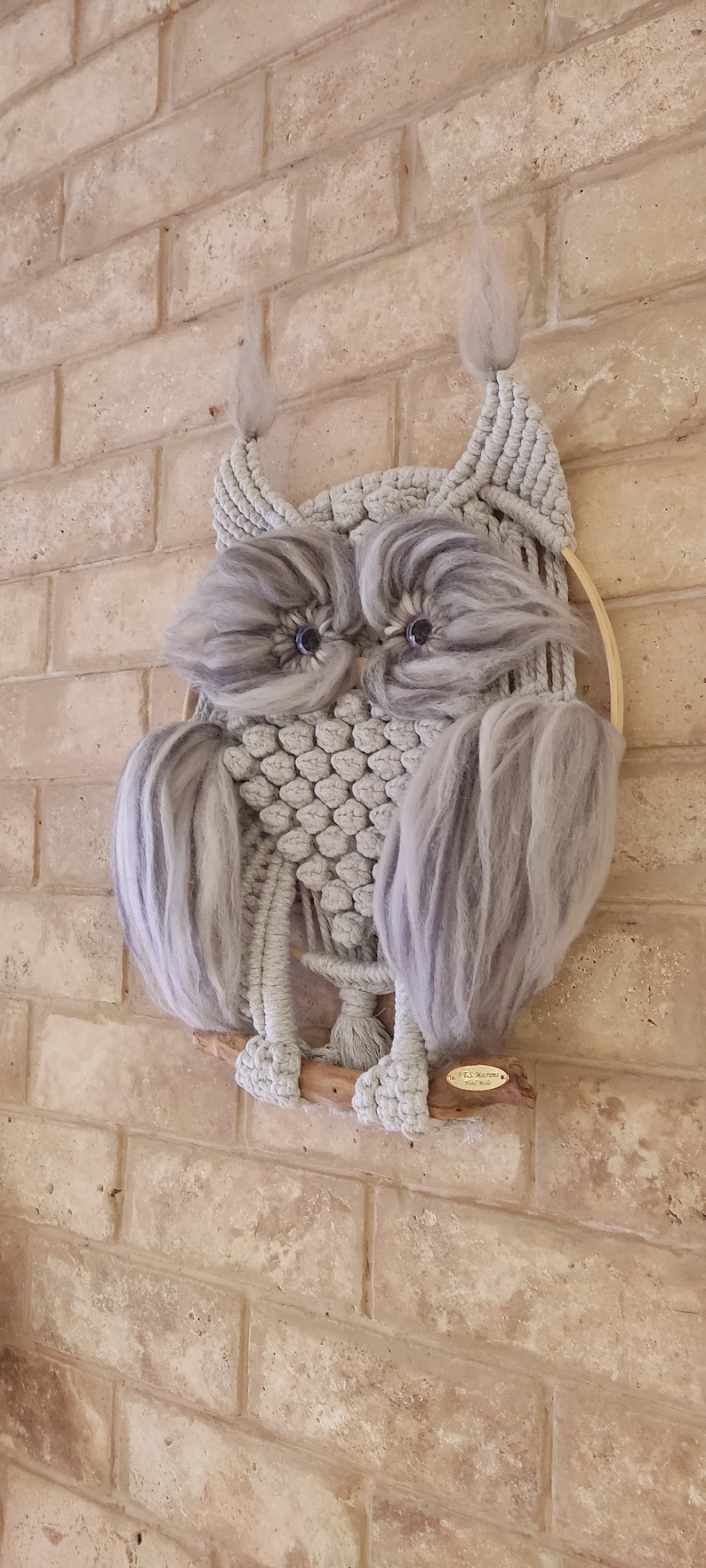 Big Macrame Owl Decoration - Etsy