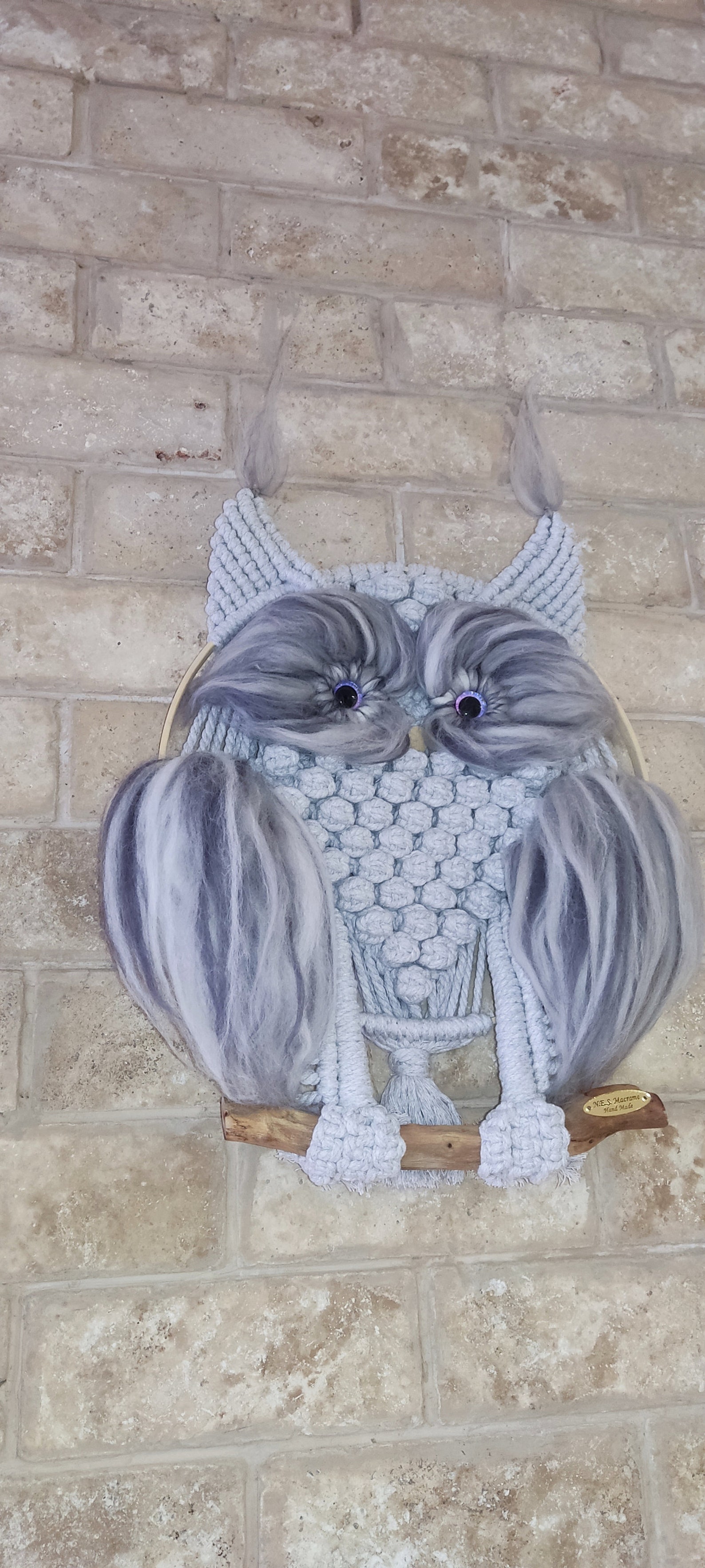 Big Macrame Owl Decoration - Etsy