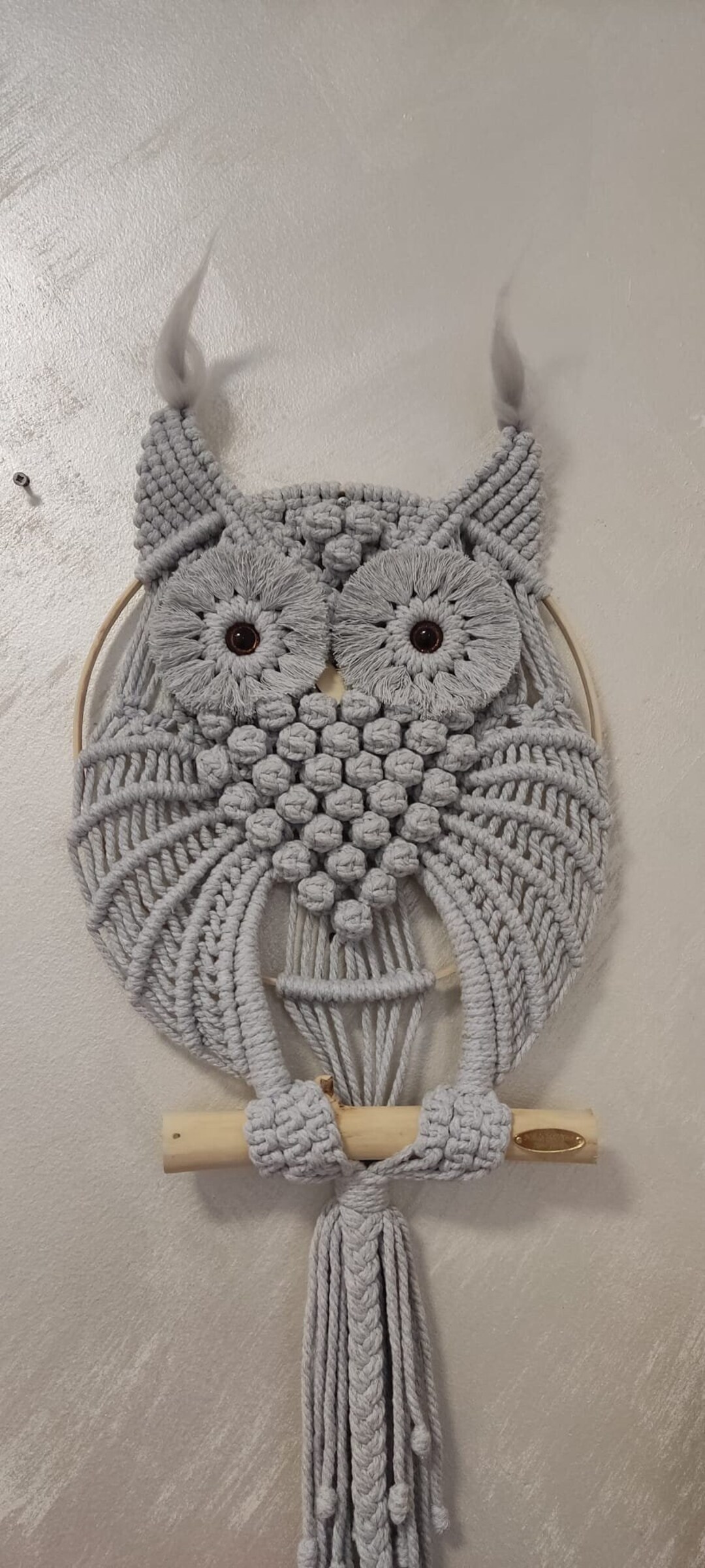 Big Macrame Owl Decoration - Etsy