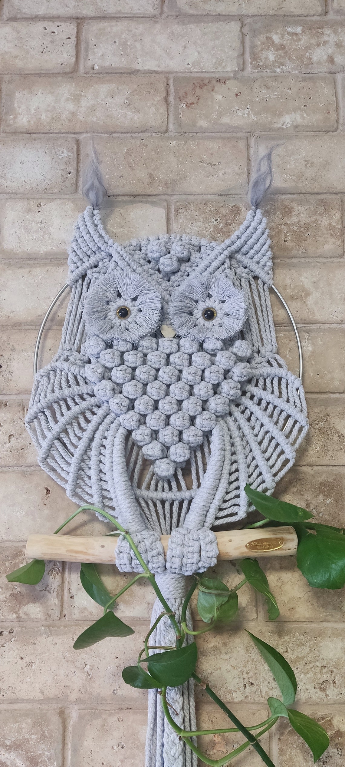 Big Macrame Owl Decoration - Etsy