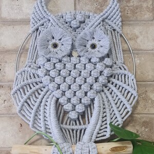 Big Macrame Owl Decoration - Etsy