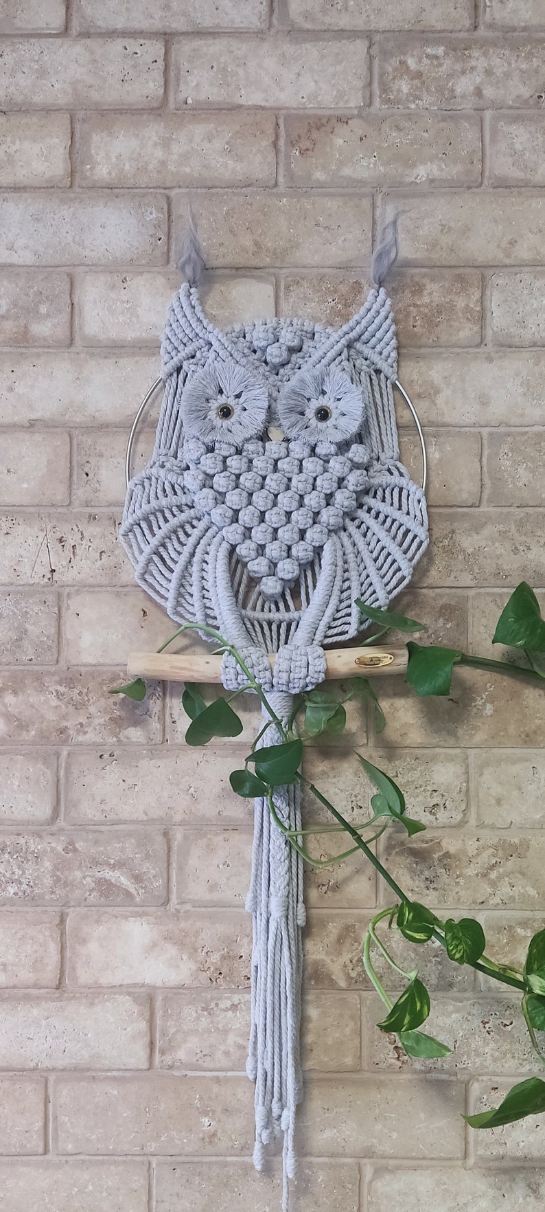 Big Macrame Owl Decoration - Etsy