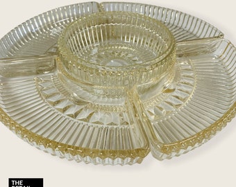 Glass Serving Set | Etsy