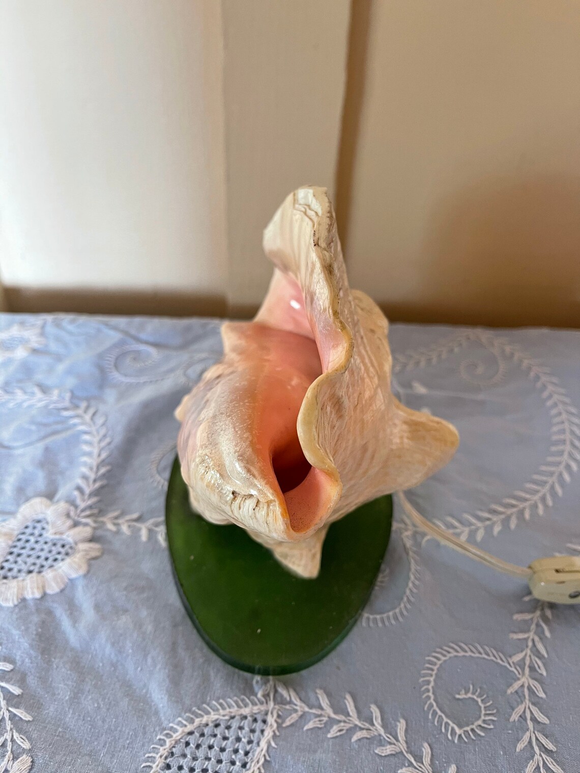 Vintage Conch Shell Lamp Vintage Seashell Light Beach House - Etsy