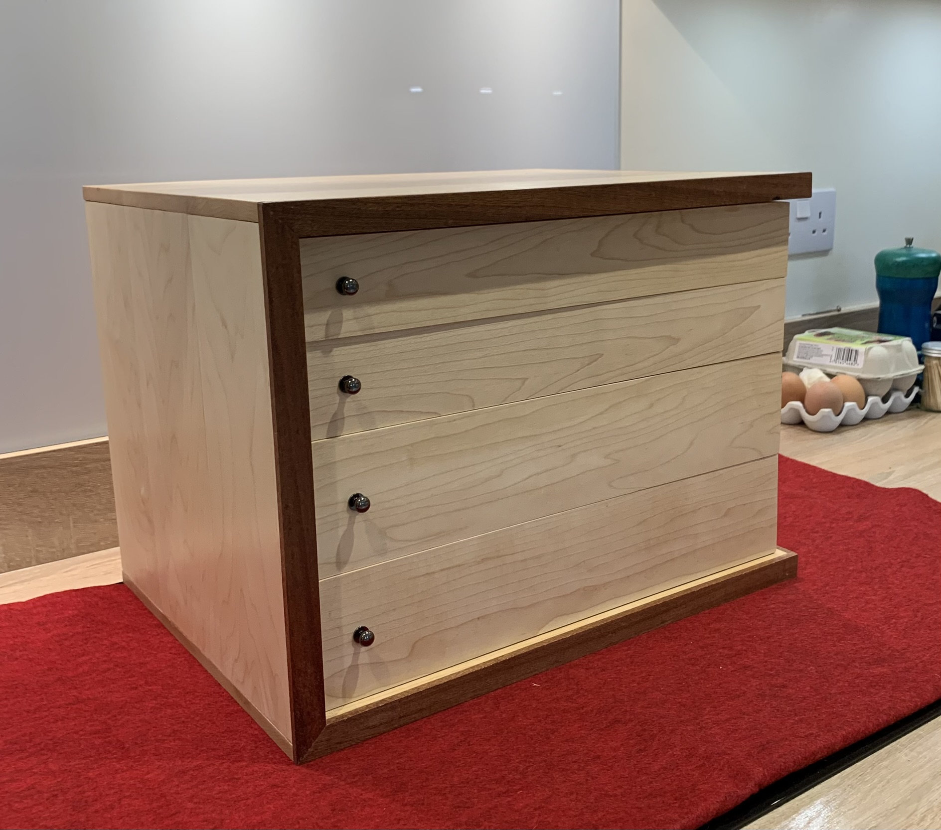 SOLD Bespoke Artists Brush and Paint Storage Cabinet / Box With Swivel ...