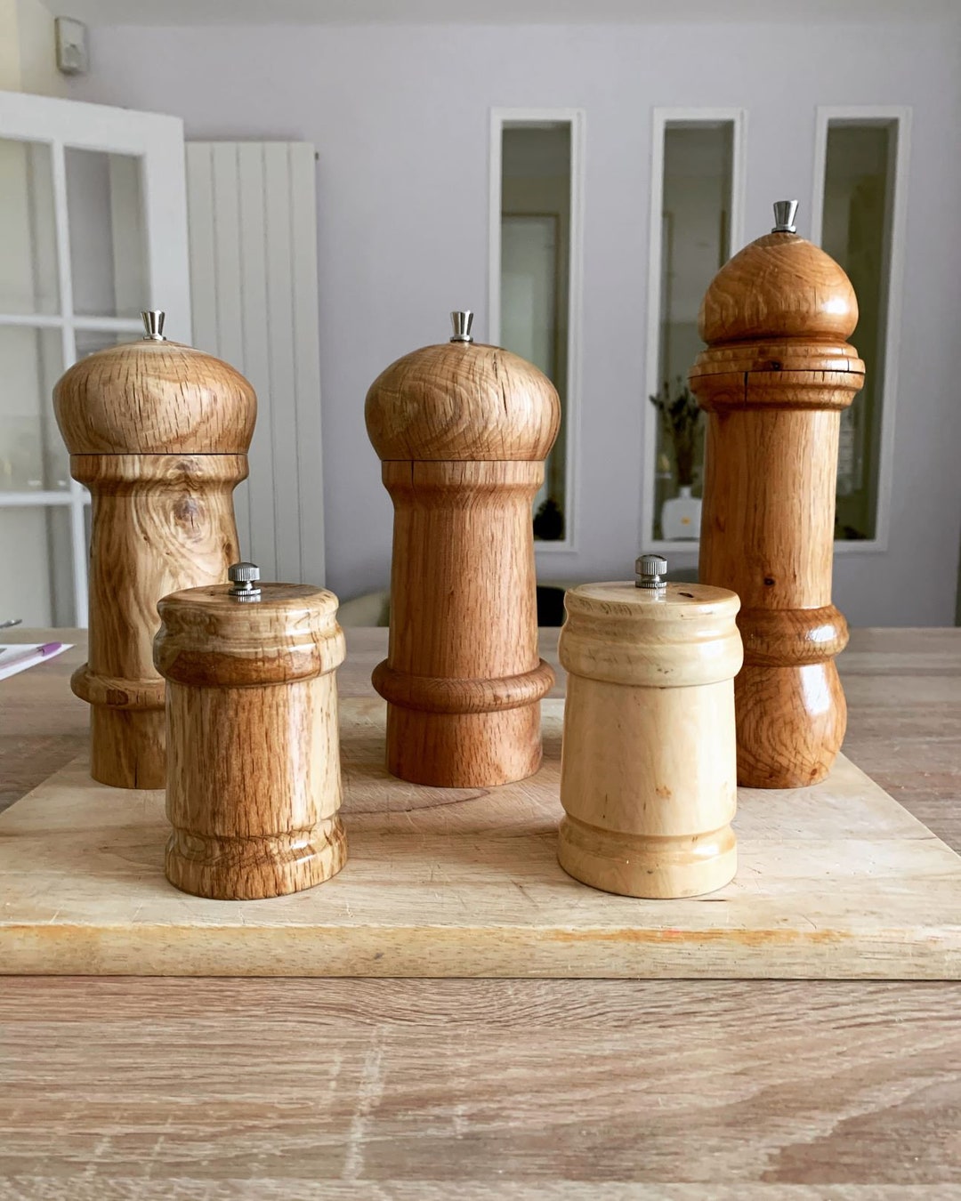 Hand Made Salt and Pepper Grinders - Please Message Me BEFORE Ordering ...