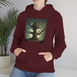 Sentient Monster Tree Creeping Forest Creature Hoodie Plus Sized ...