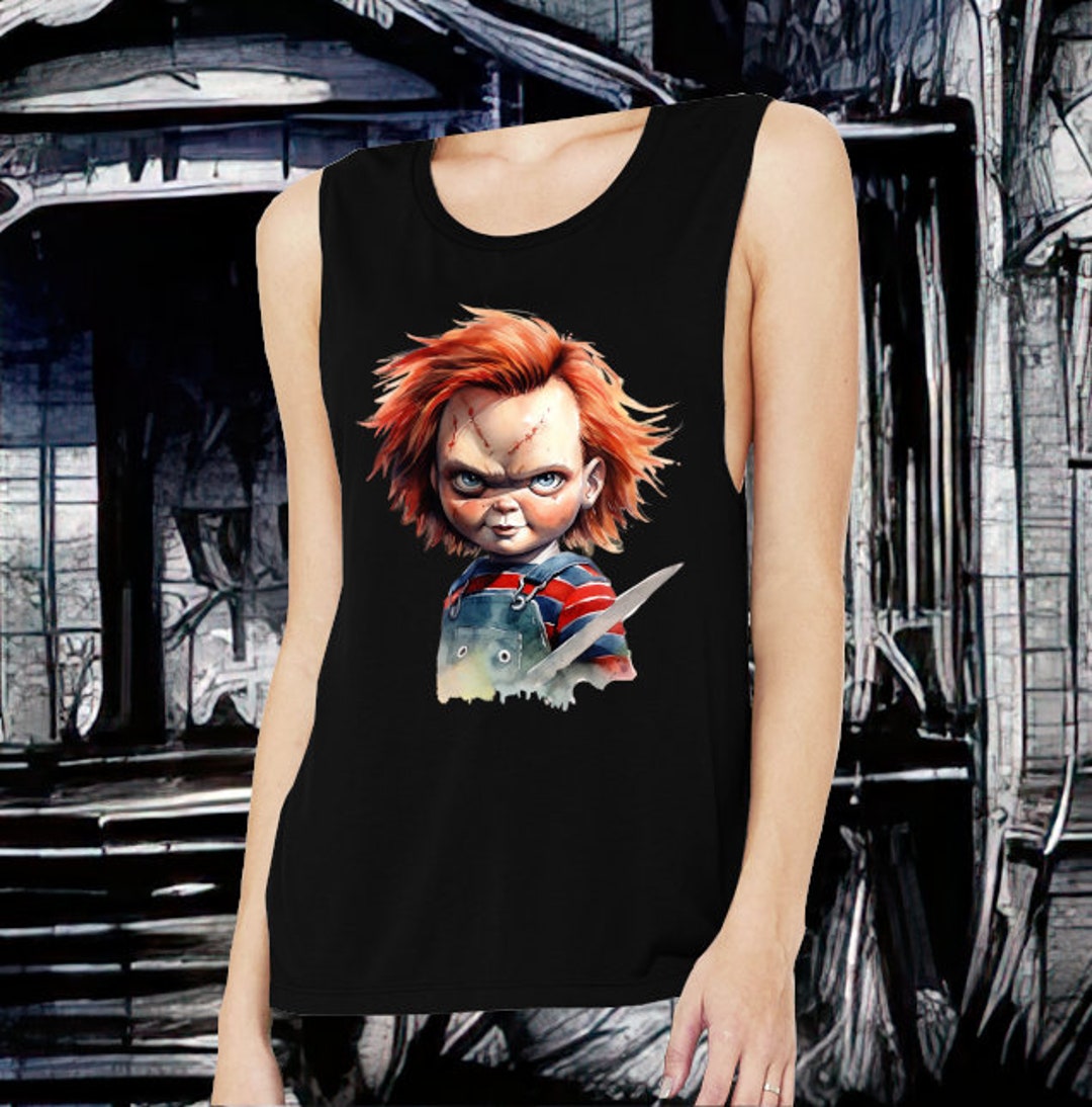 Chucky Horror Movie Tank Women's Flowy Scoop Muscle Tank - Etsy