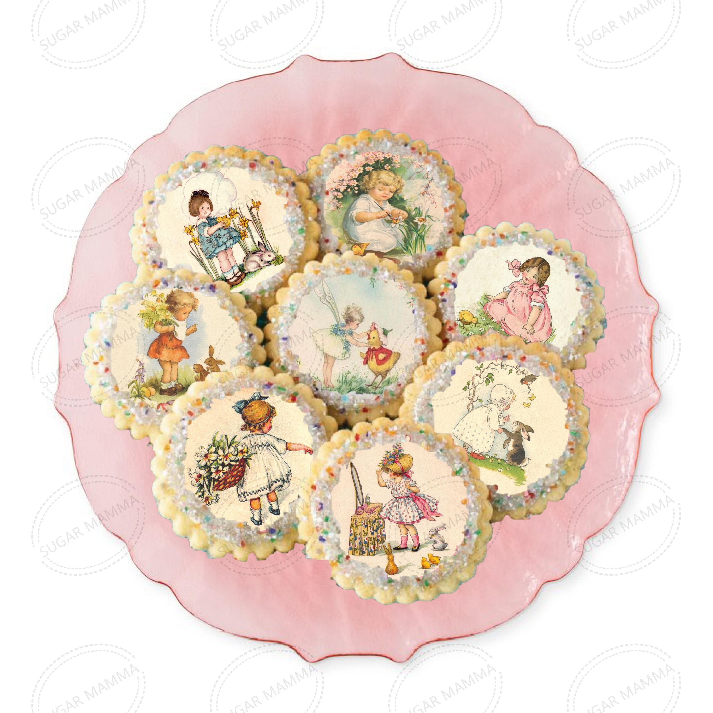 Easter Cookie Toppers, Cupcake, Birthday Cookie Toppers, Baby Shower ...