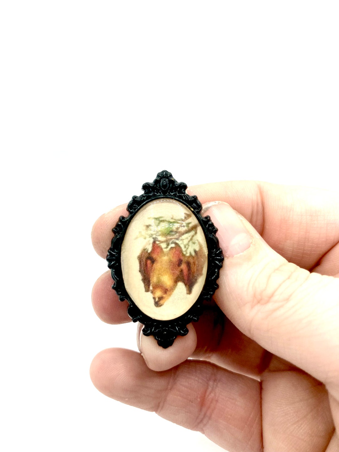 Victorian Bat Ring, Gothic Adjustable Nickel Free Jewelry, Spooky ...