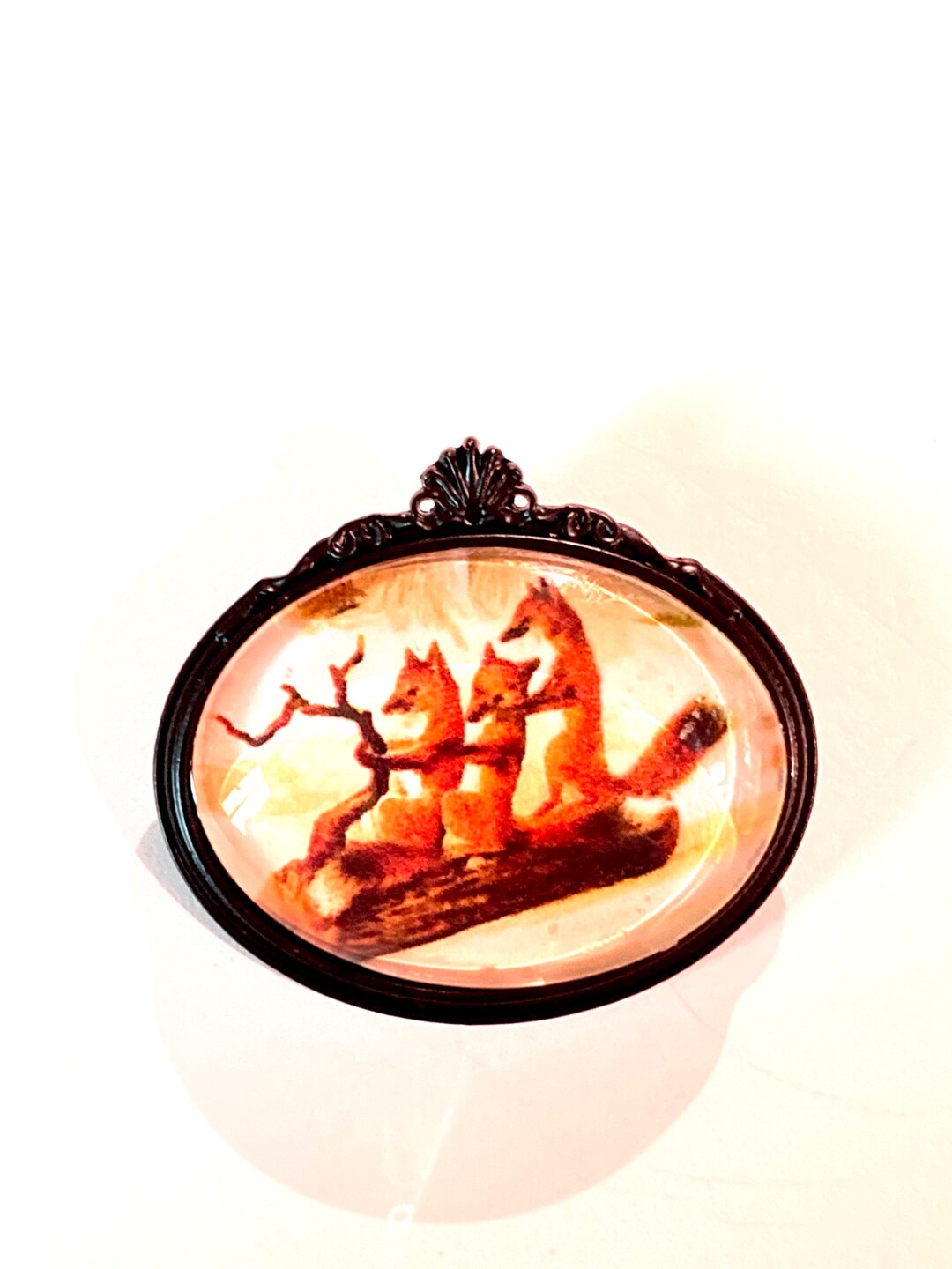 Vintage Sledding Foxes Brooch, Kitsch Christmas Winter Jewelry - Etsy