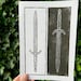 Sword Linocut Print Black and White Original Design 9x6in Fantasy Print ...