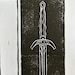 Sword Linocut Print Black and White Original Design 9x6in Fantasy Print ...