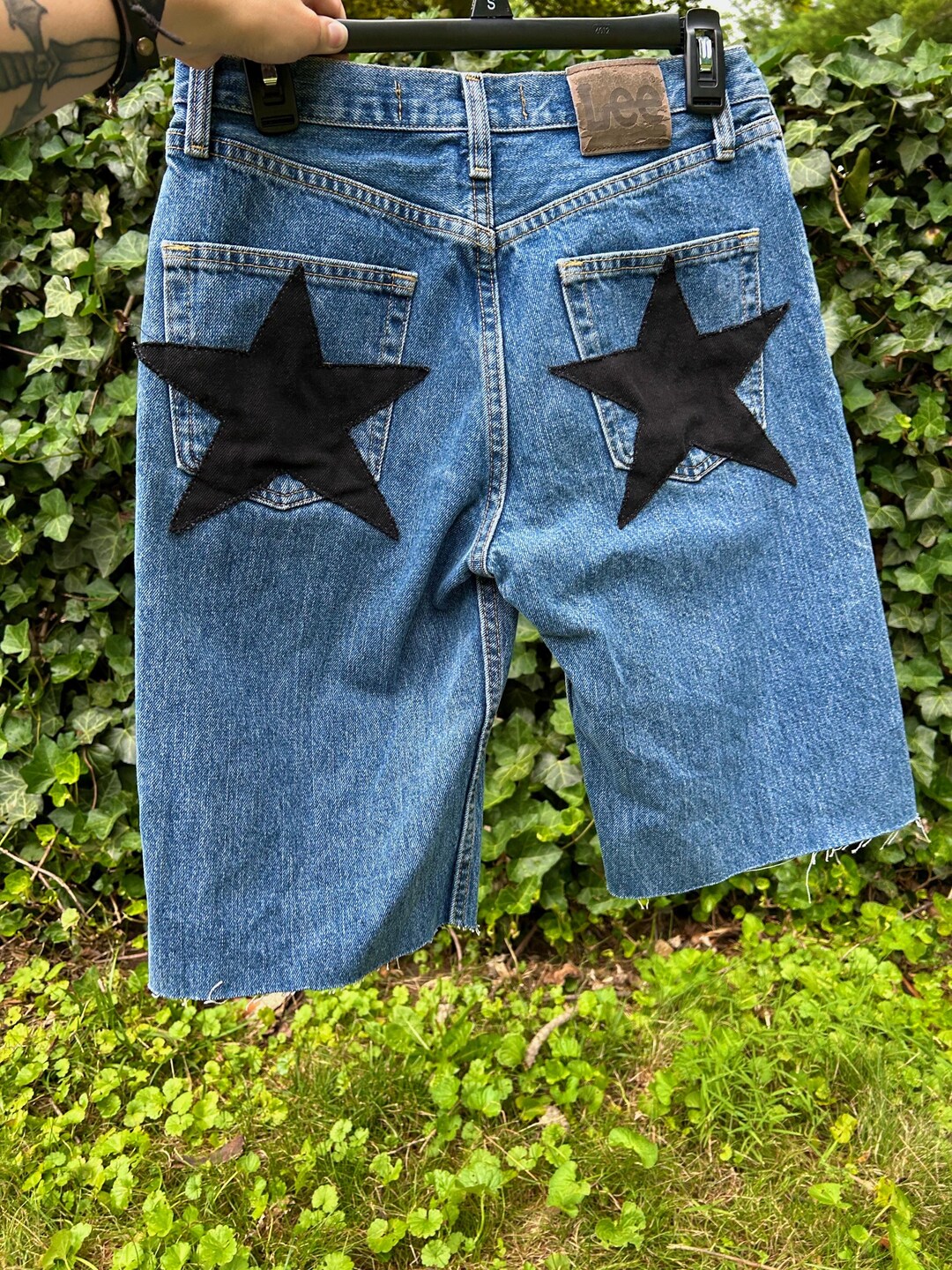 Hand Sewed Denim Star Jean Shorts Size 30" - Etsy