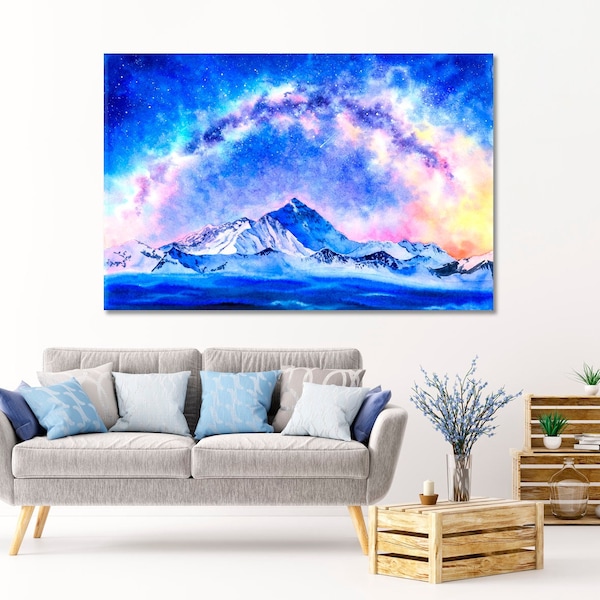Canvas Mount Everest Wall Art - Etsy
