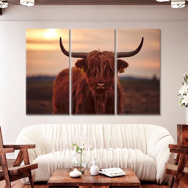 Highland Cattle Art - Etsy