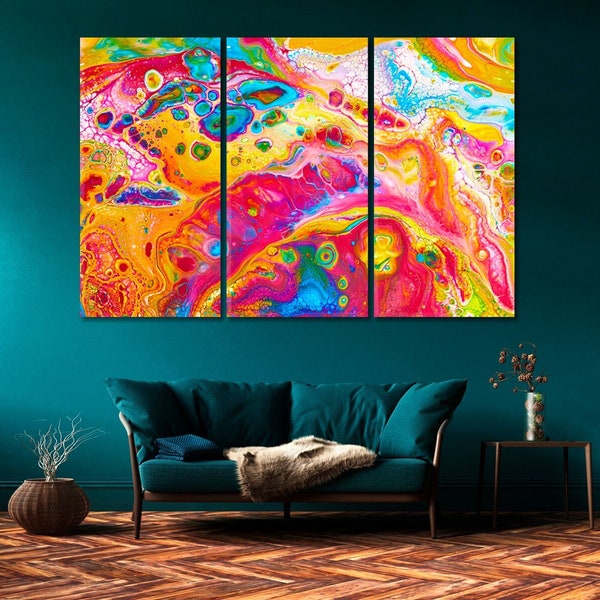 Abstract Canvas Art - Etsy