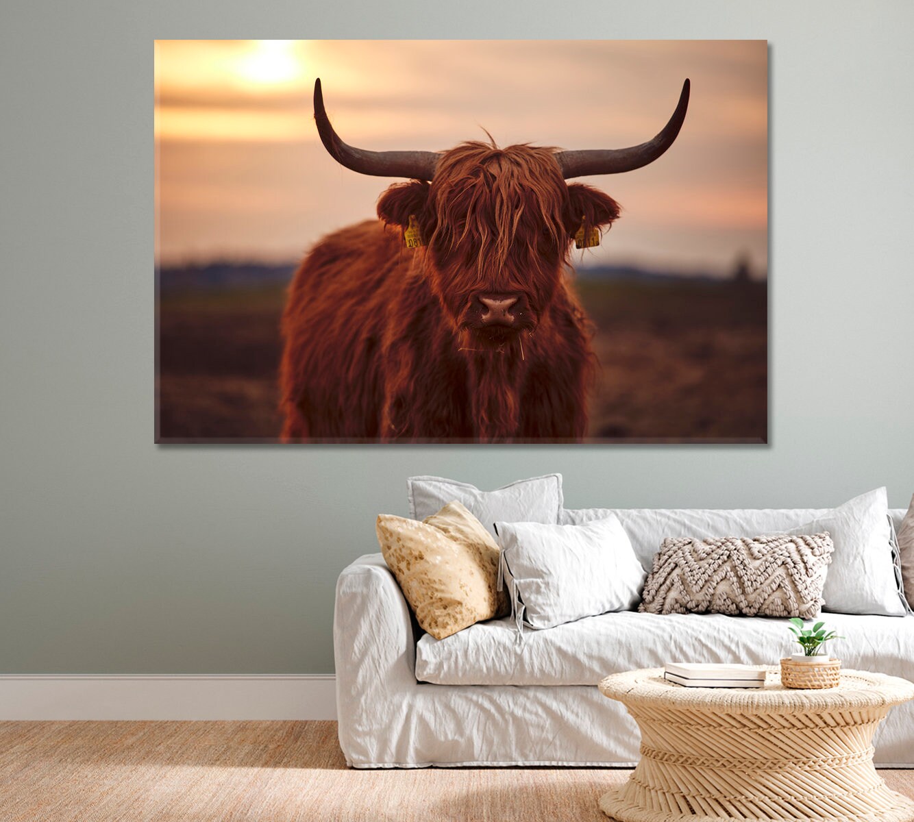 Scottish Highland Cattle Poster Print Décor for Home & Office ...