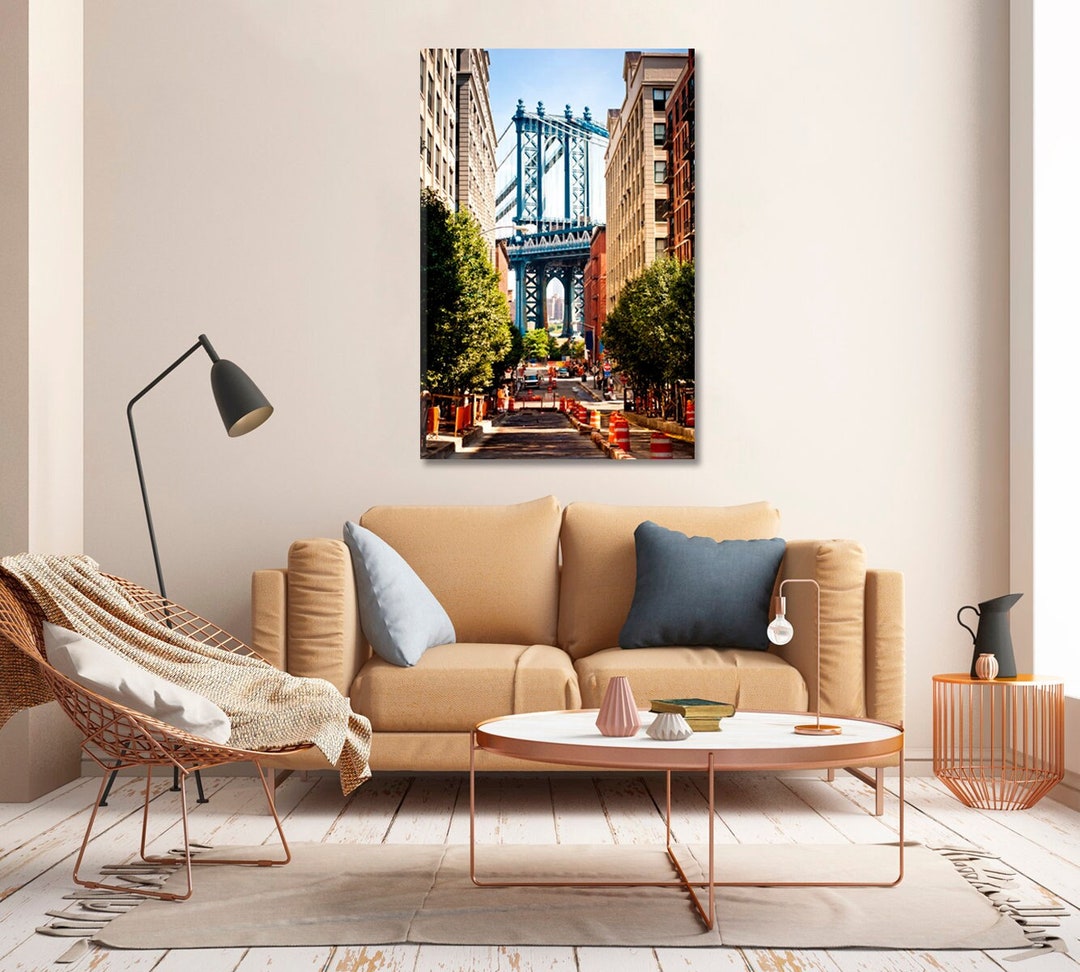 Manhattan Bridge Brooklyn Canvas Wall Decor | New York City Wall Art - Etsy