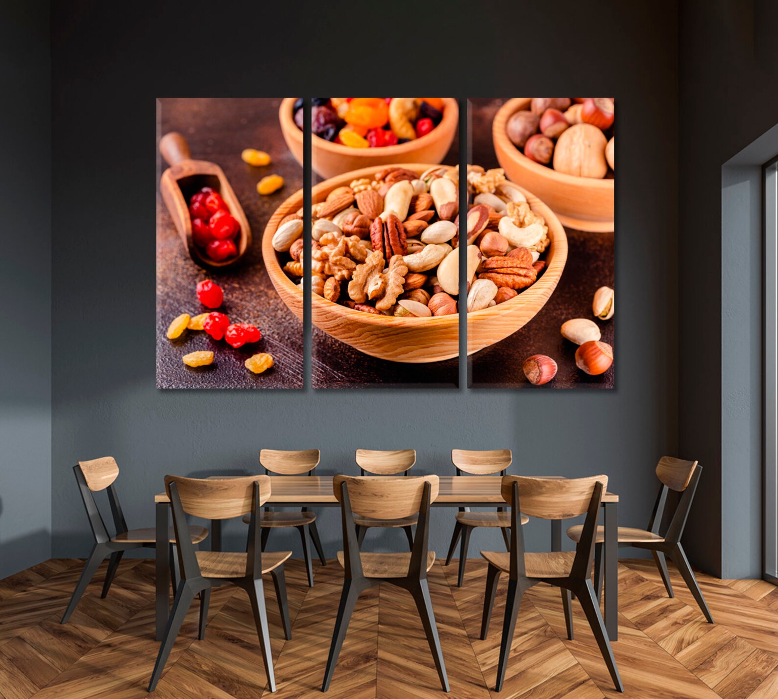 Mixed Nuts Large Wall Art Nuts Big Canvas Prints Art for Kitchen Wall ...