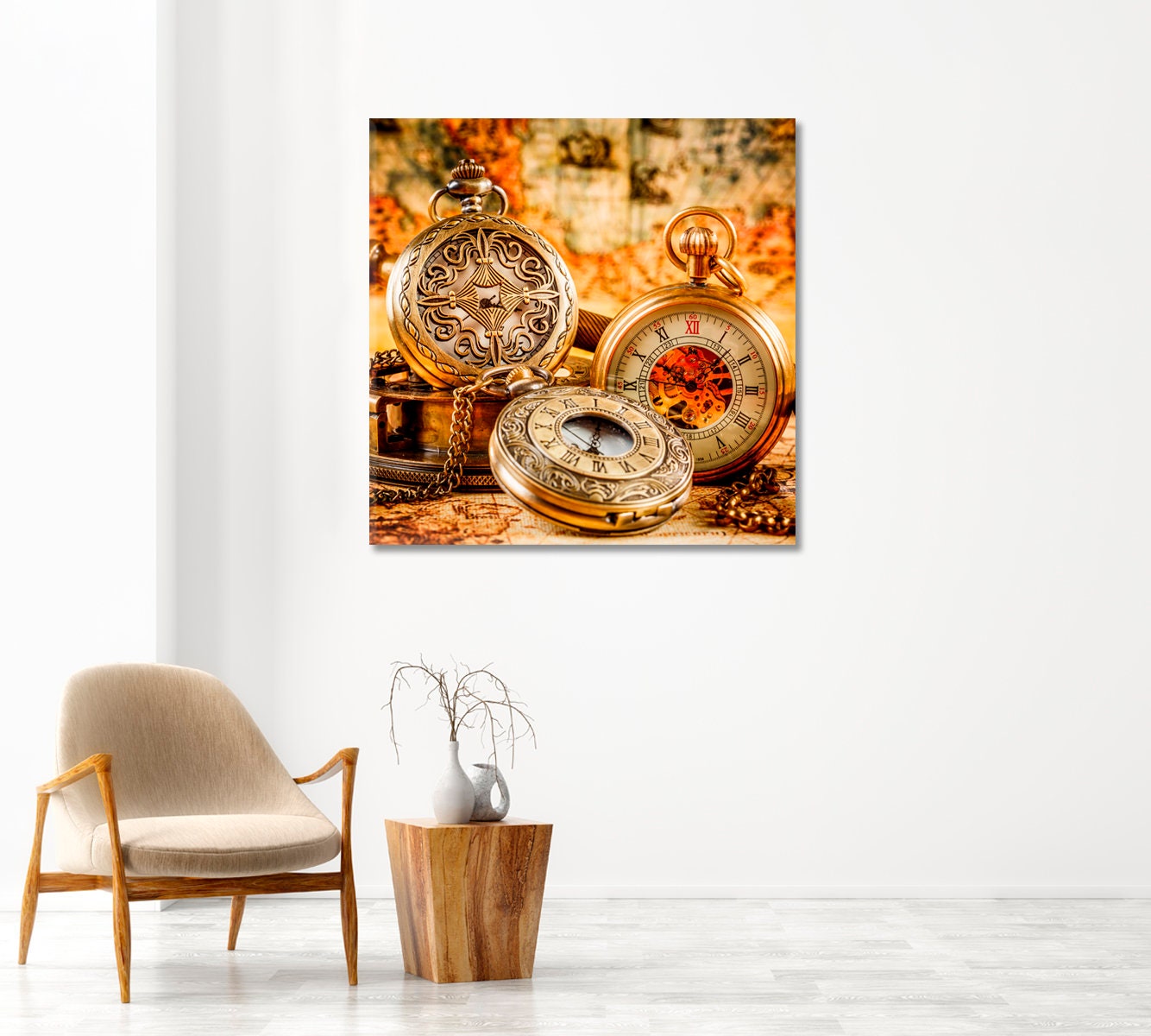 Vintage Antique Pocket Watch Wall Art Decor for Room Watch - Etsy