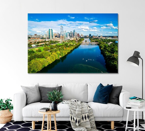 Austin Canvas Art Print Texas Canvas Prints USA Cityscape | Etsy