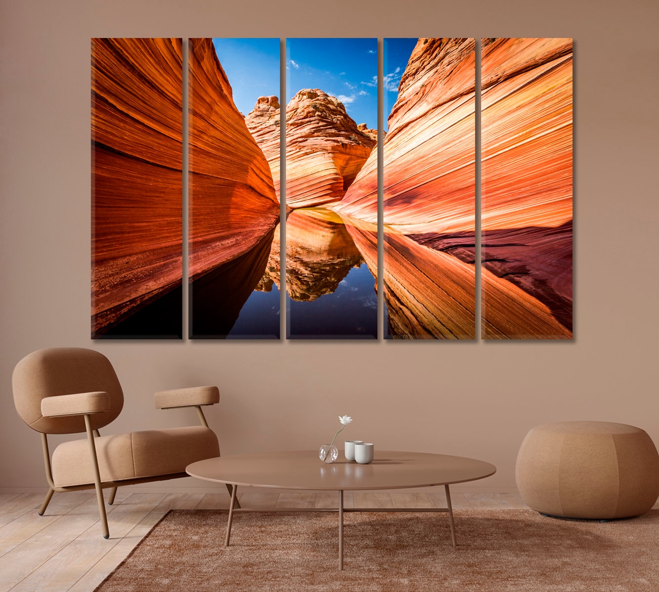 The Wave in Arizona Canvas Art Print Home Wall Decor, Desert Canyon ...