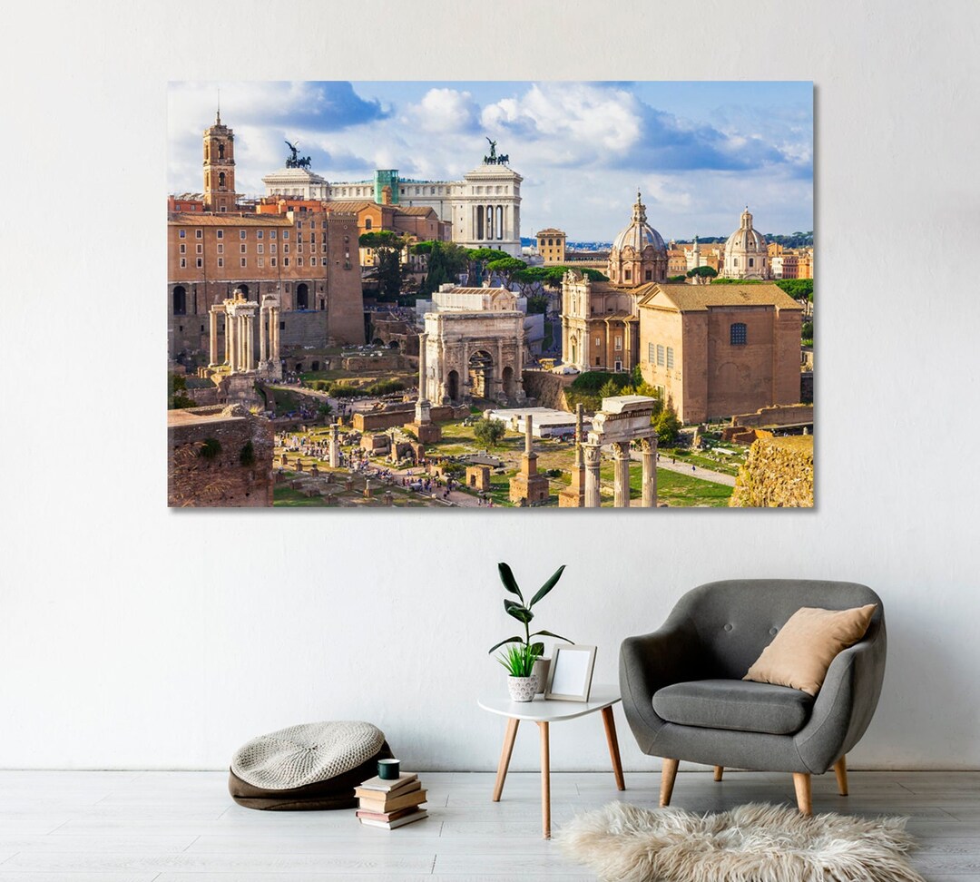 Roman Forum Canvas Art | Italy Wall Decor | Roman Forum Art for Home ...