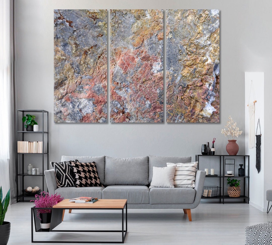 Modern Abstract Canvas Wall Art Print, Marble Canvas Print ...