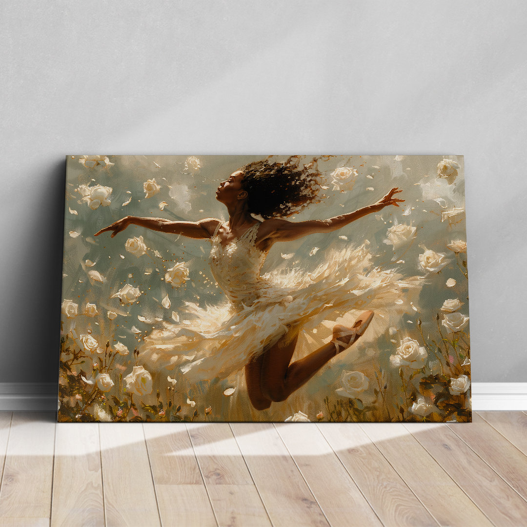 Graceful Ballet Dancer Canvas Print, Dance Performance Wall Art ...