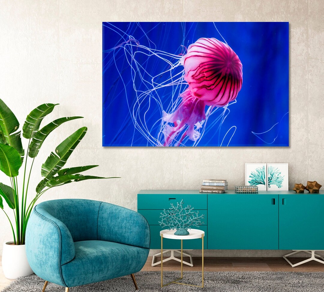 Beautiful Jellyfish Art for Home | Jellyfish Canvas Art Print ...
