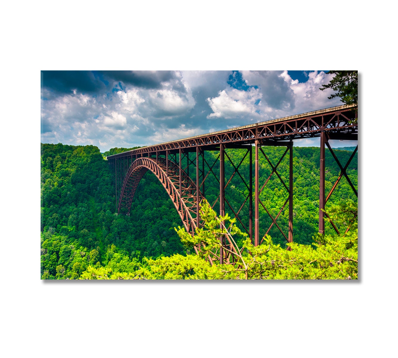 New River Gorge Bridge Poster or Canvas Ready to Hang West - Etsy