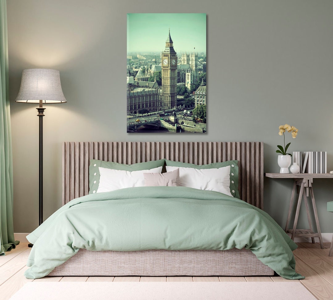 Quadro em tela com o Big Ben de Westminster, Londres / Arte de parede ...