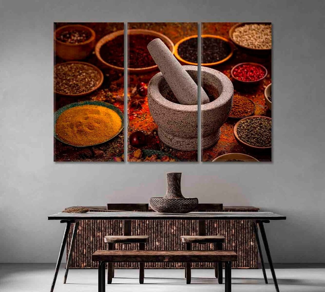 Spices Canvas Print Kitchen Wall Art Spices Large Wall Decor - Etsy