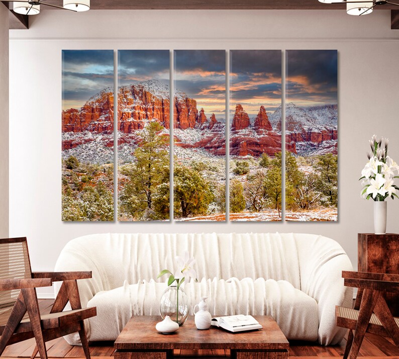 Arizona Red Rocks Wrapped Canvas Wall Art Print - Etsy