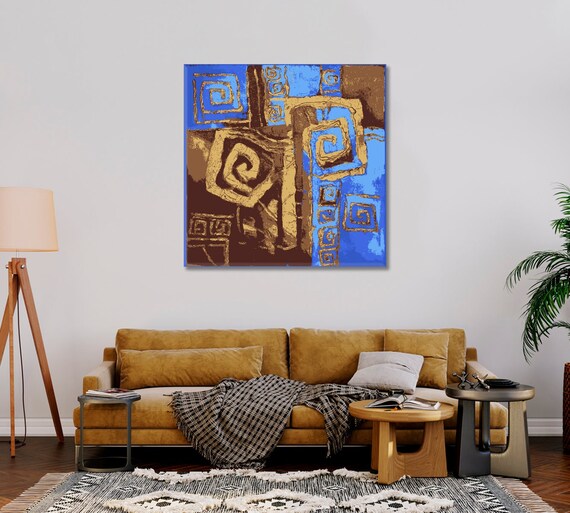 Greek Pattern Wall Art Decor Modern Abstract Art Giclee Fine - Etsy