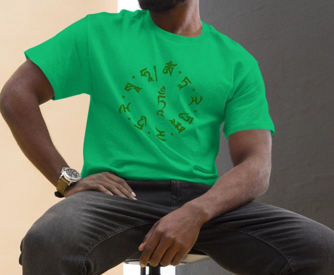 Green Tara T-shirt | Om Tare Tuttare Ture Svaha | Buddhist Tee | Mother ...